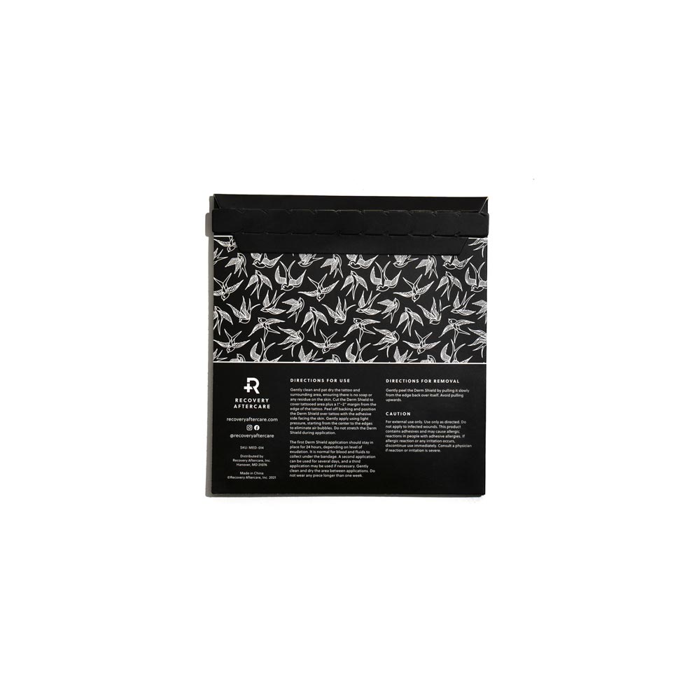 Derm Shield 4" x 4" Sheet Pack | Recovery Aftercare